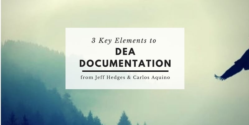 3 Elements to DEA Documentation